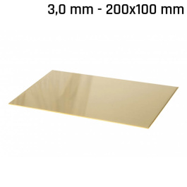 Mosadz plech 200x100x3,0mm - Kvalitný plech pre vaše projekty